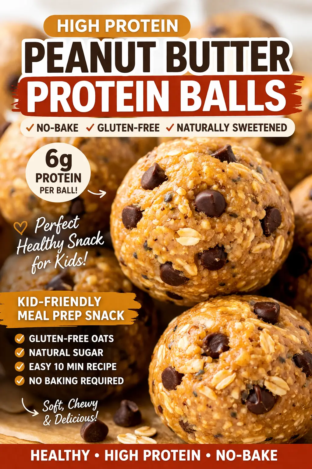Best Peanut Butter Protein Balls | Easy No Bake High Protein Snack ...